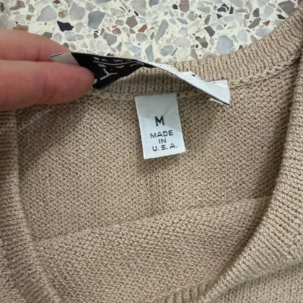 St. John | Tops | St John Basics Marie Gray Tan Nude Knit Tank Medium M ...